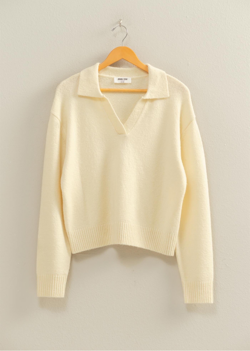 Audrey Collared Knit Sweater