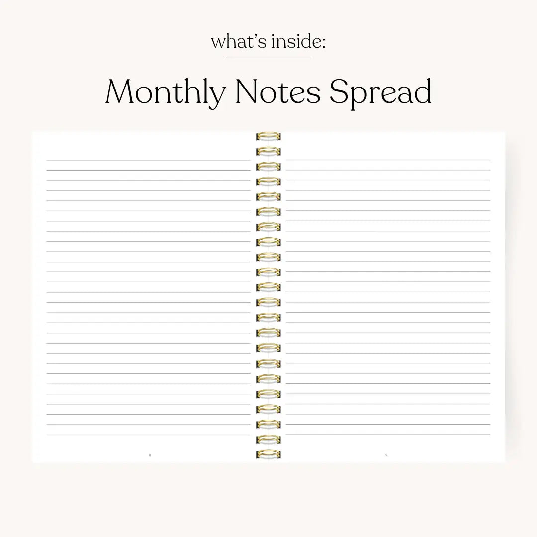 Pink Trellis 2026 Yearly Planner